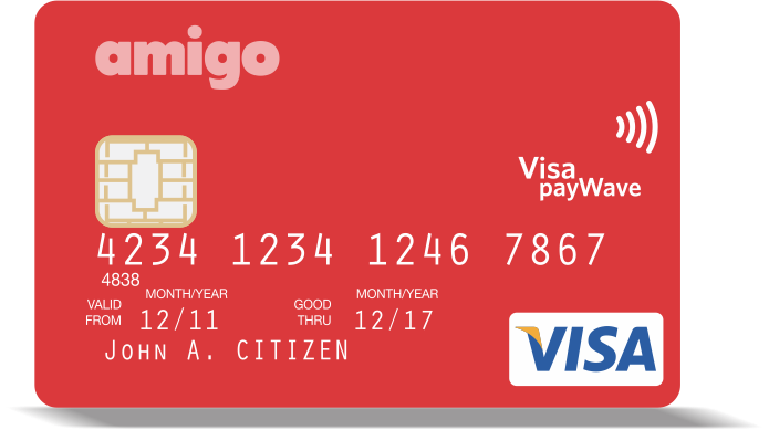 amigo Low Rate Visa Credit Card